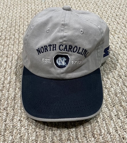 University Of North Carolina Tar Heels Starter Strapback Cap Hat Grey ...