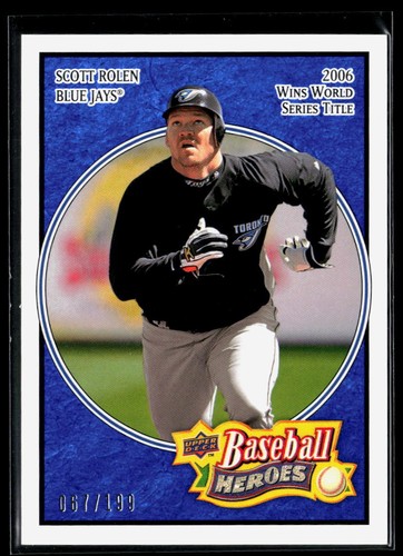 Scott Rolen 2008 Upper Deck Baseball Heroes #161 Navy Blue SN199 | eBay