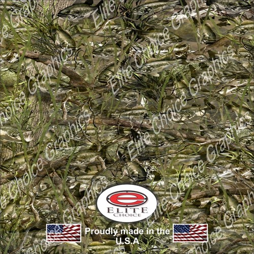 Bass Fish CAMO DECAL WRAP VINYL 52"x15" TRUCK PRINT REAL CAMOUFLAGE | eBay