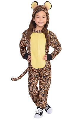 Leopard Zipster Jumpsuit Cat Suit Yourself Fancy Dress Halloween Child ...