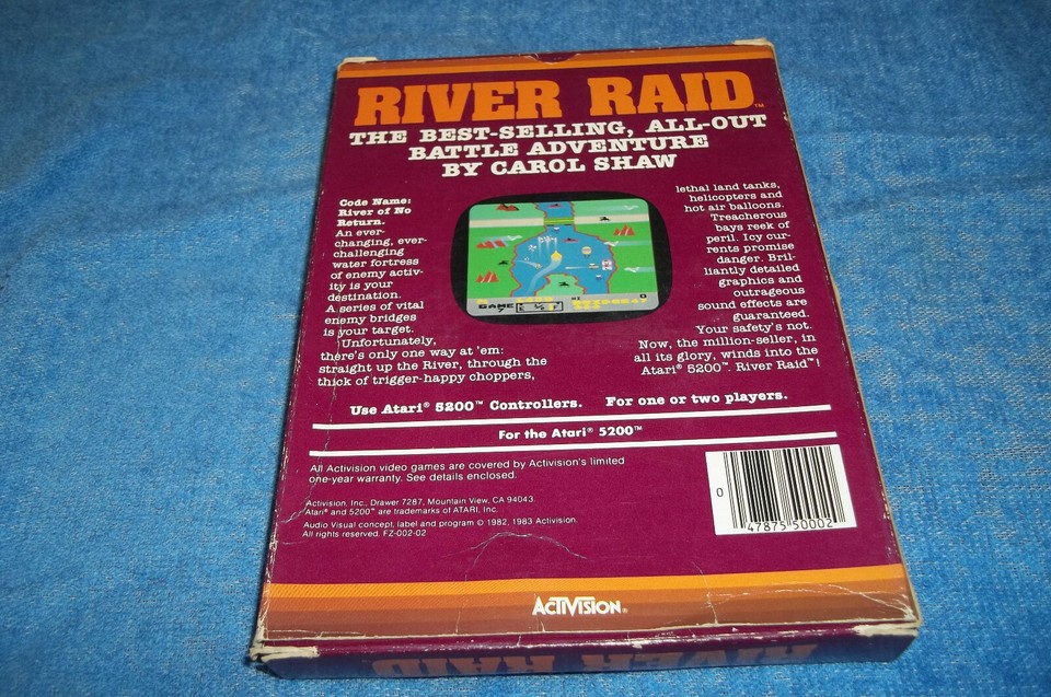 BRAND NEW (NOS) IN FACTORY SEALED BOX ATARI 5200 RIVER RAID GAME BY ...