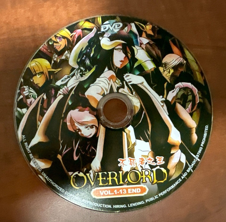 LOT: Misc. Anime DVD’s (see Photos/Description) Overlord, Rune Soldier ...