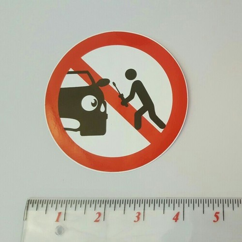 DON'T ROBBERY CAR Sticker Funny Label Joke Prohibition & Warning Funny ...