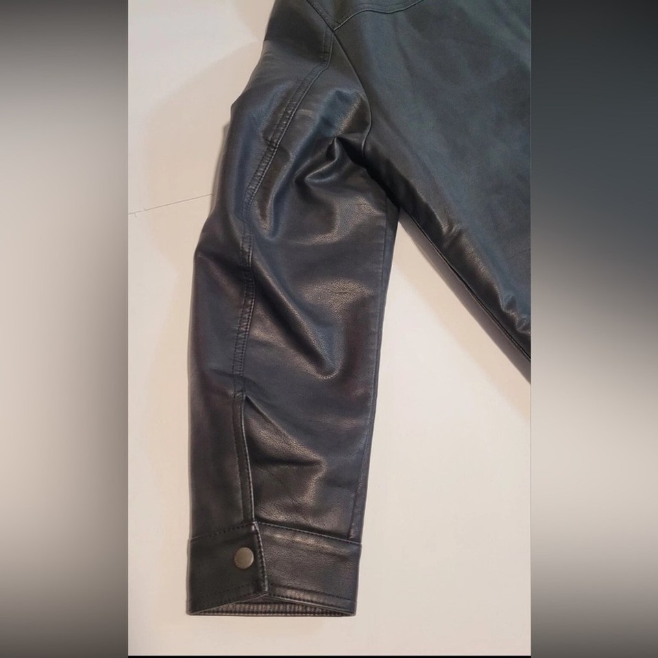 Levi's Men's Faux Leather Sherpa Lined Jacket XXL Dark Brown $160 NWT ...