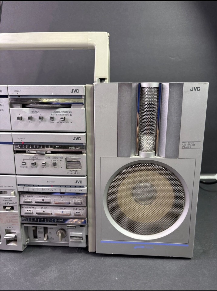 JVC PC-5 "The Quintet" Rare 80's Vintage Stereo Cassette Boombox. READ ...