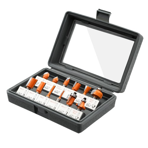 12-Piece Router Bit Set-Woodworking Routers-Traditional Woodworking ...