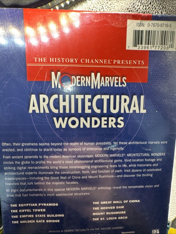 History Channel Modern Marvels Architectural Wonders DVD Box Set 4 dvds ...