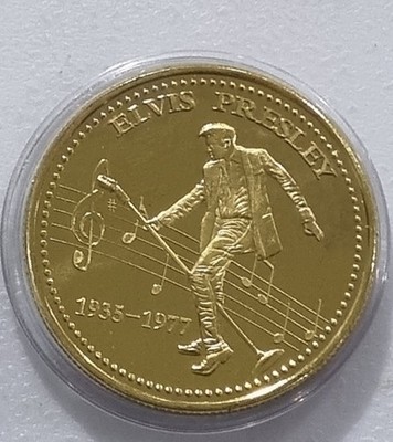 24kt Gold Plated Elvis commemorative 1935 - 1977 coin ♫ | eBay Australia