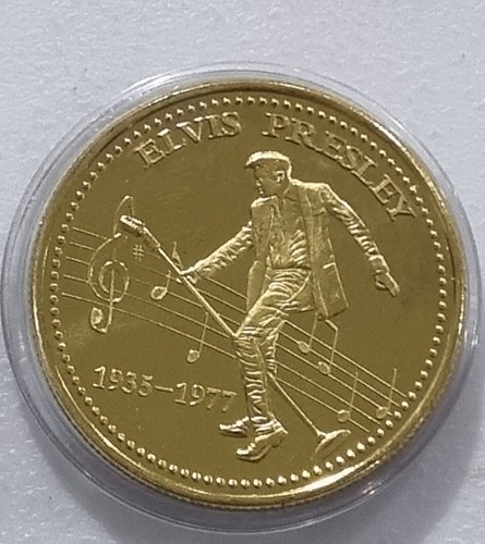 24kt Gold Plated Elvis commemorative 1935 - 1977 coin ♫ | eBay Australia
