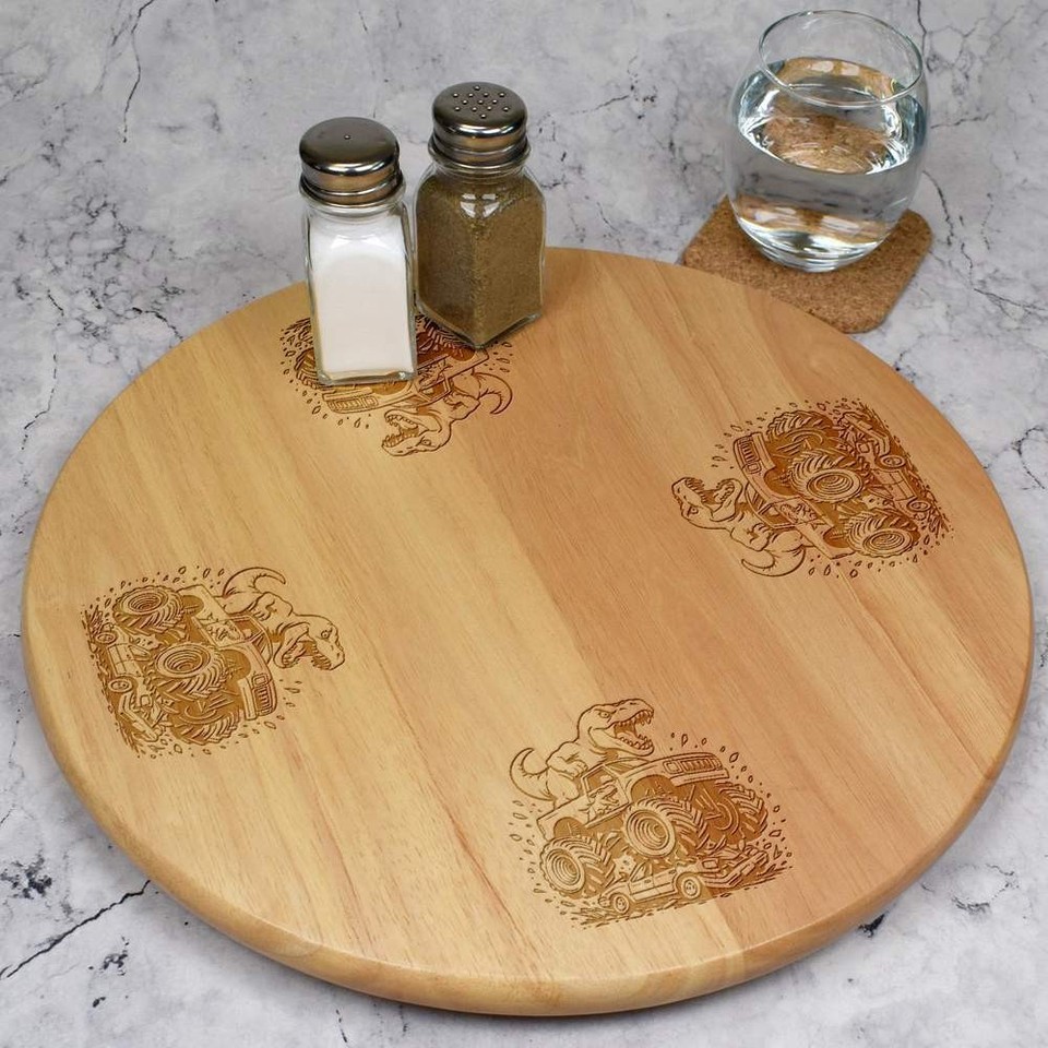 'Dinosaur Monster Truck Smash' Lazy Susan Rotating Turntable ...
