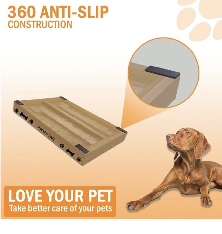 Dog Scratch Pad for Nails -Dog Nail Scratch Board with Treat Box -Nail ...