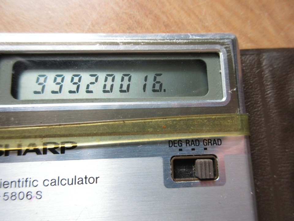 SHARP EL-5806-S Scientific Calculator w new Batteries | eBay