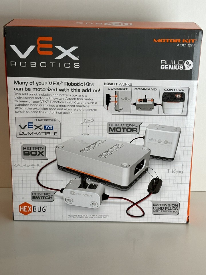 Preowned Hexbug Vex Robotics Add On Powered Motor Kit switch battery ...