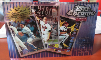 SSC26 1996 TOPPS CHROME PIAZZA RIPKEN GLAVINE JUMBO ADVERTISEMENT CARD ...