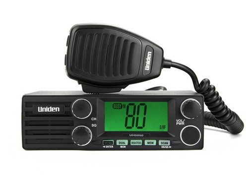 UNIDEN UH5050 H/DUTY 12V & 24V VOLT 5W WATT 80CH UHF CB RADIO 4WD TRUCK ...