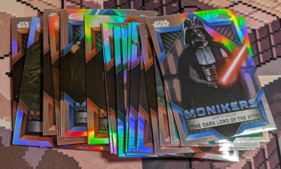2023 Topps Chrome Star Wars Monikers Complete 20 card set! Refractor ...