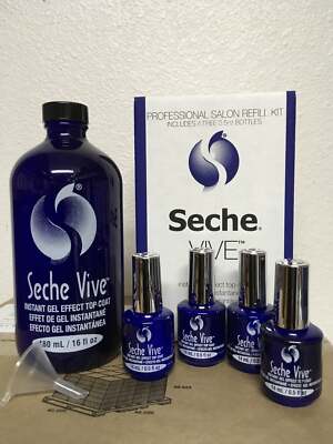 Seche vive top gel effect 16oz. refill- 4 x 0.5oz | eBay