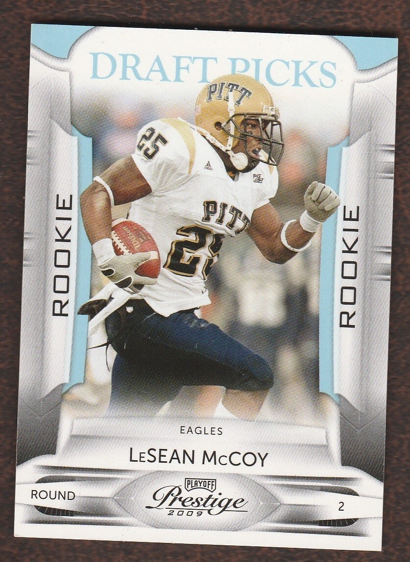 2009 Playoff Prestige Light Blue #166 LeSean McCoy 387/999 Rookie Card ...