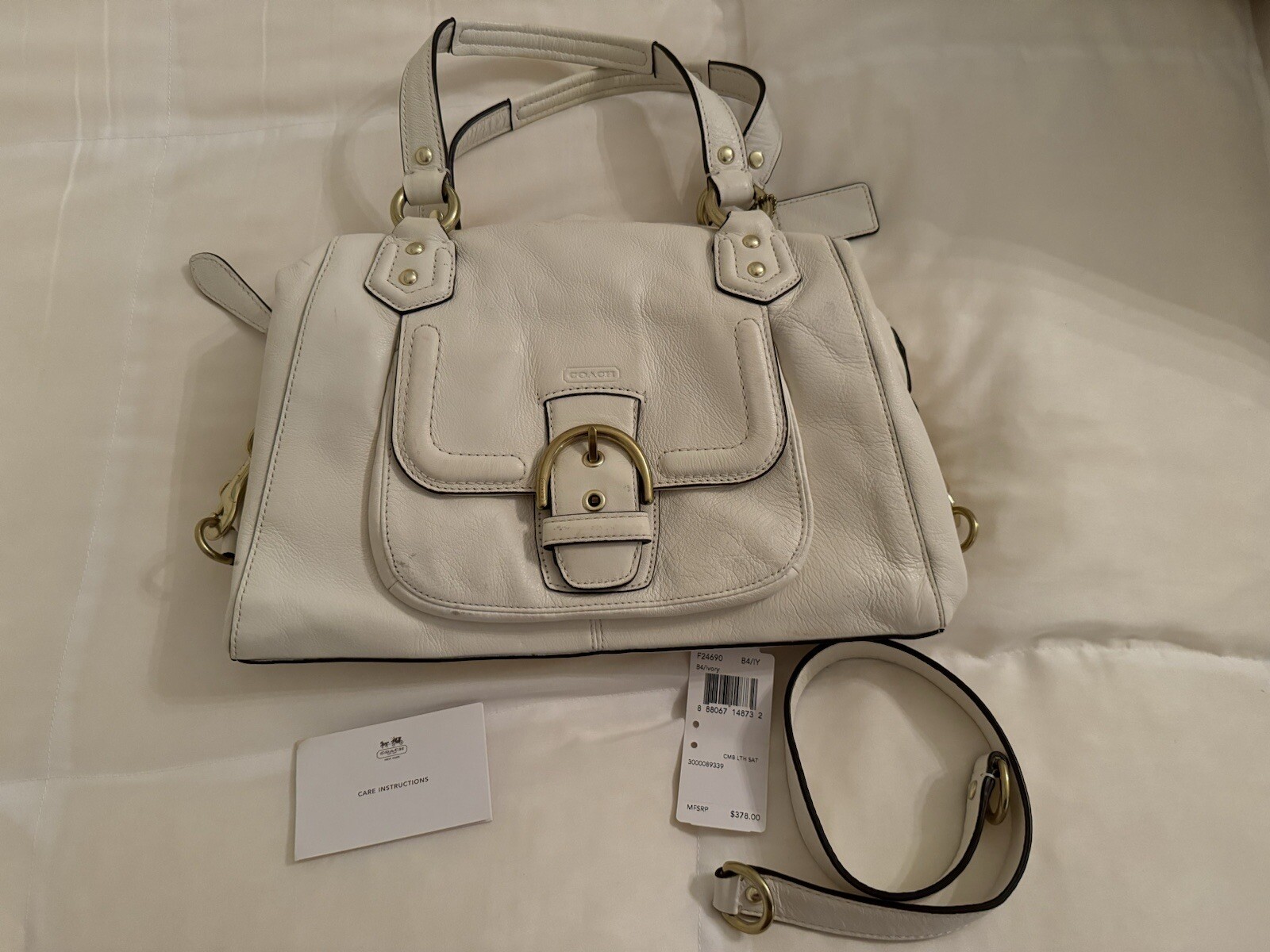 COACH CAMPBELL LEATHER SATCHEL F24690 Sunflower for sale online | eBay