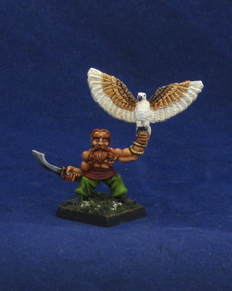 Painted Dwarf Beastmaster, FASA Earthdawn Heartbreaker, OOP AD&D Metal ...