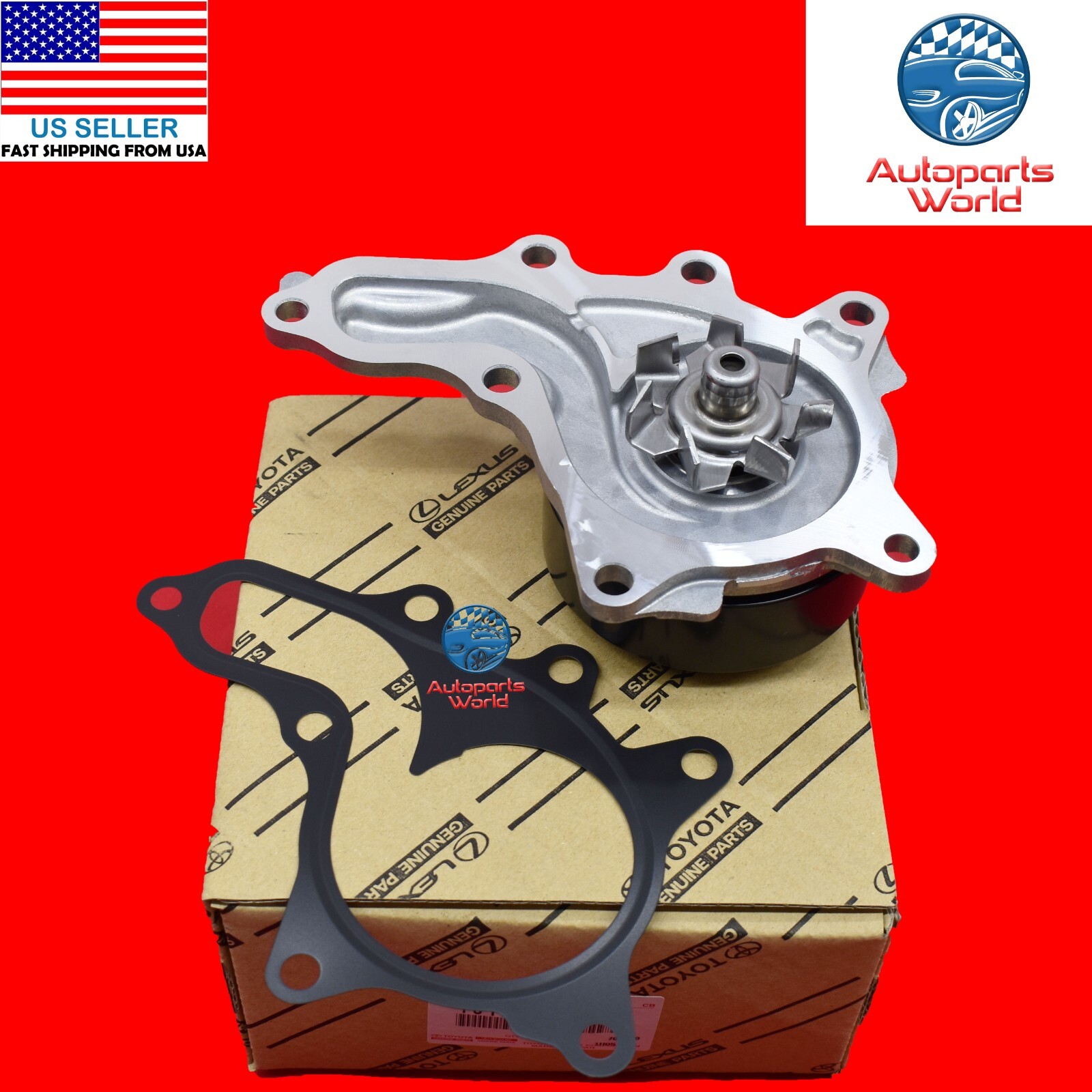 GENUINE OEM TOYOTA CAMRY HIGHLANDER RAV4 SIENNA tC 4CYL WATER PUMP ...