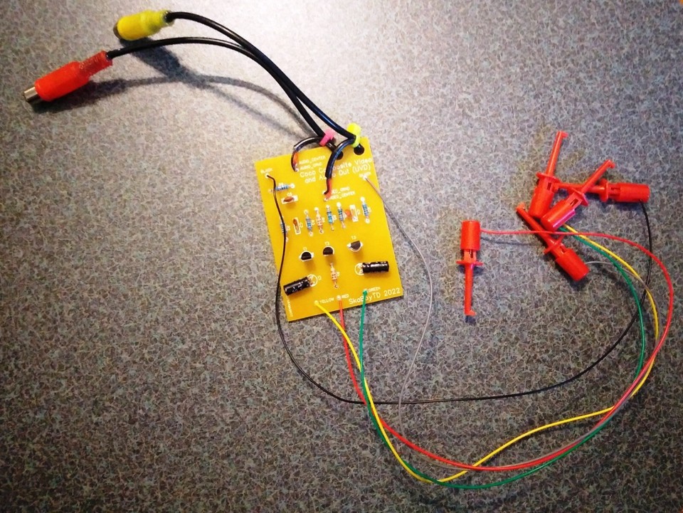 Tandy Coco Color Computer Composite Video Audio TRS-80 SOLDERLESS UVD ...