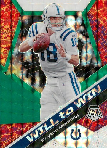 PEYTON MANNING 2020 Mosaic GREEN PRIZM WILL TO WIN Colts #WW16 | eBay