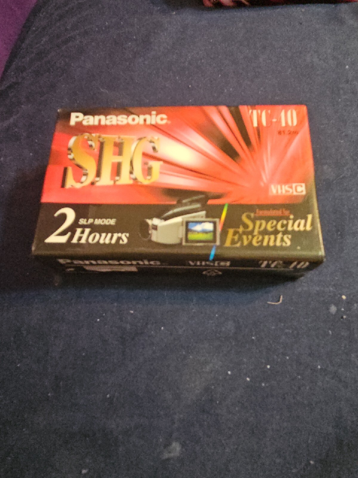 Panasonic VHS-C TC-40 SHG 2 Hours - Formulated For Special Events ...