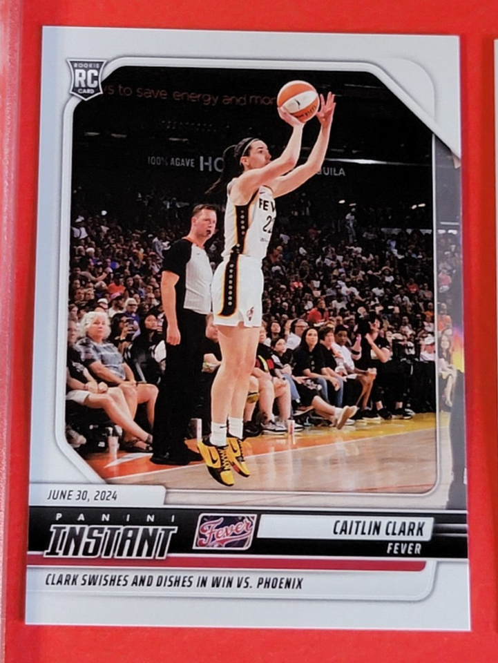 Caitlin Clark ROOKIE CARD #d PSA MINT 9 ROOKIE OF YEAR + INSTANT RC #d1 ...
