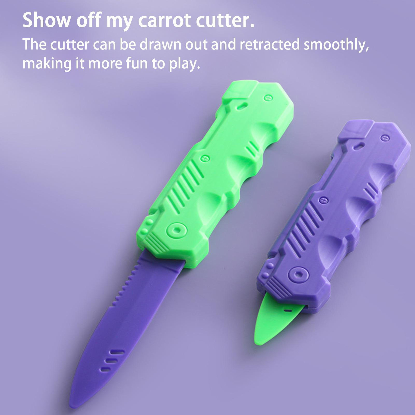 3D Printing Gravity Jumping Radish Knife Deformable Toy Gravity Cutter ...