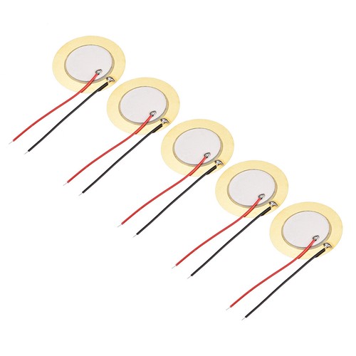 5Pcs 35mm Disque Piezo acoustique Transducteur Élément Microphone ...