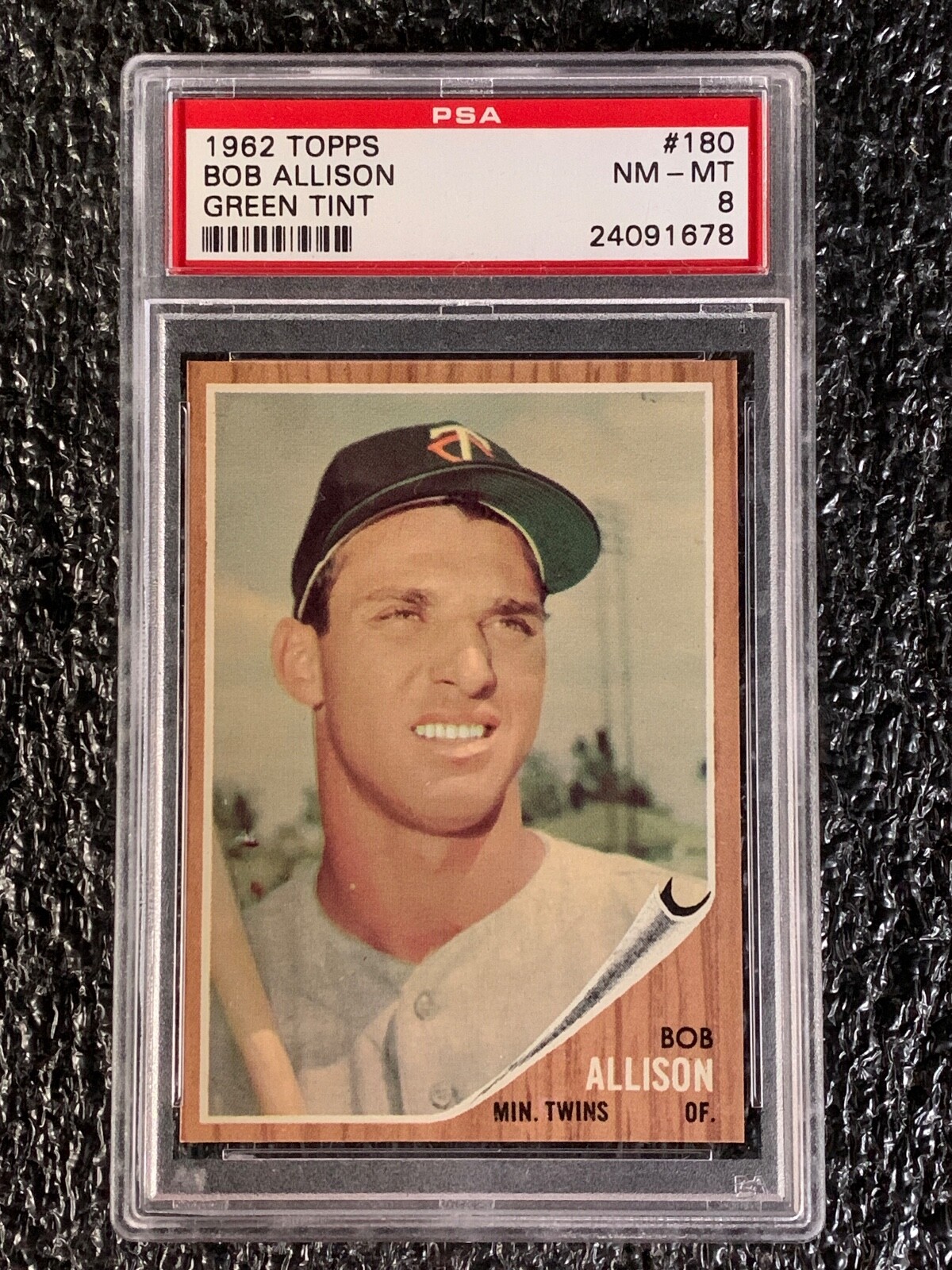 1962 Topps Baseball #180 Bob Allison Green Tint PSA 8 | eBay