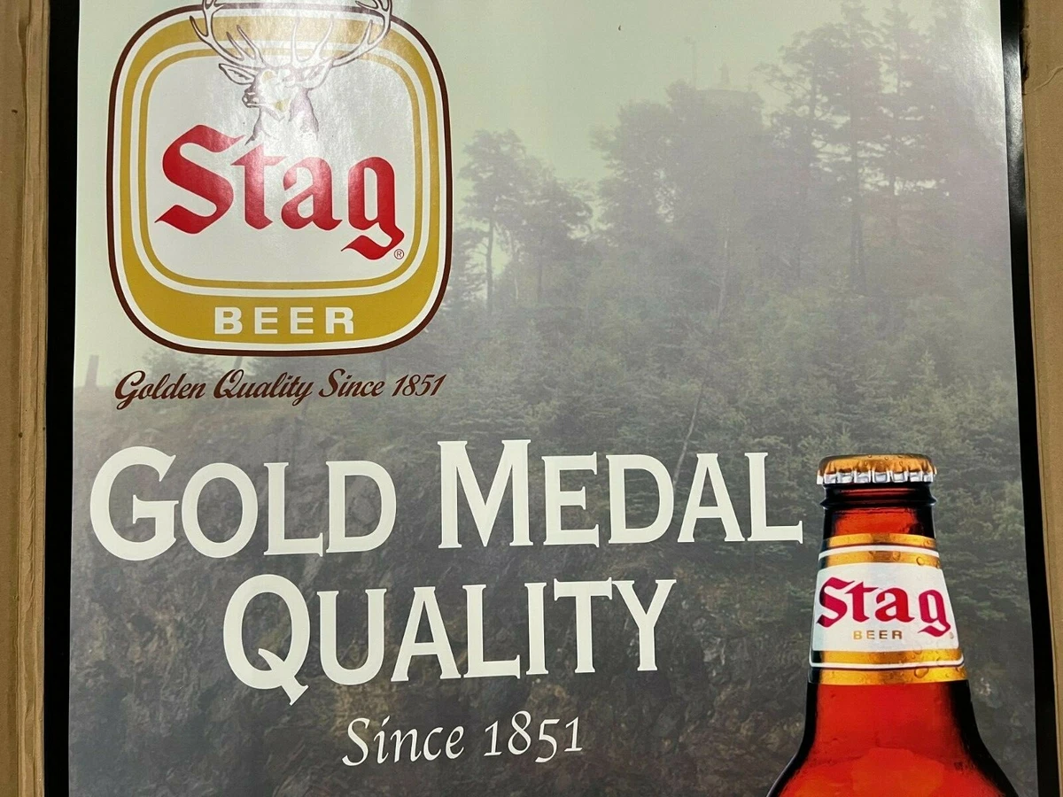 Camo Stag Beer Poster