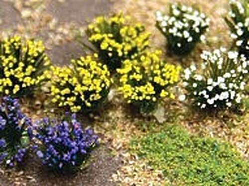JTT Cool Color Flowering Bushes - Scale Model Railroad Grass Scenery ...
