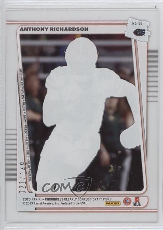 2023 Chronicles Draft Picks Rated Red /149 Anthony Richardson #50 ...