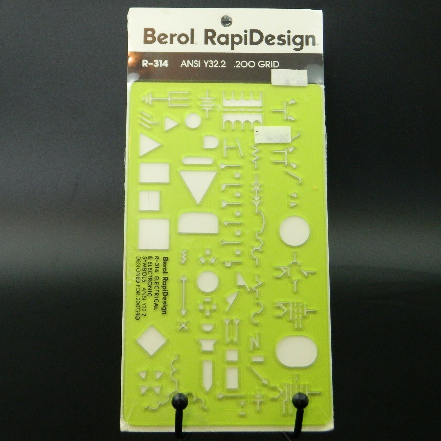 Berol RapiDesign R-314 ANSI Y32.2 .200 GRID Template New Old Stock | eBay