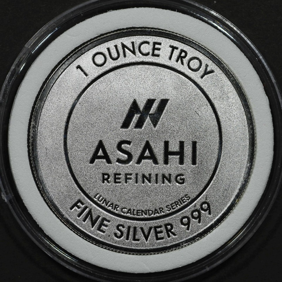 2024 Year of the Dragon ASAHI Refining 1 oz. .999 Fine Silver Round ...