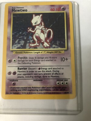 Mewtwo 1995 Holo 10/102 | eBay