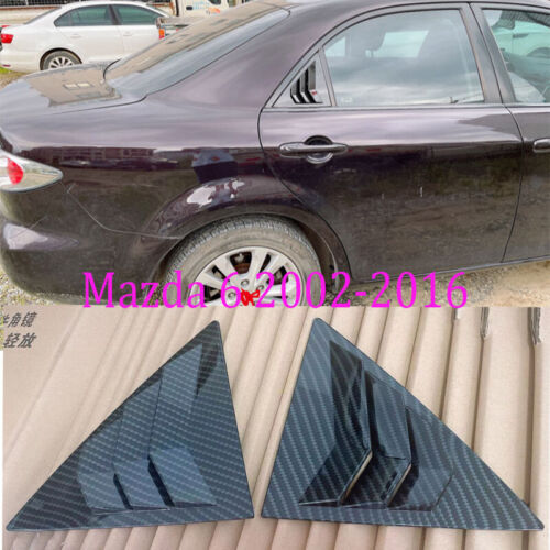 Exterior For Mazda 6 2002-2016 Carbon Fiber Quarter Window Louver ...