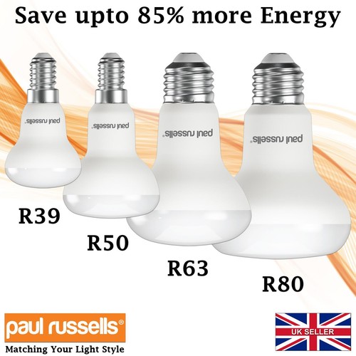 R80 R63 R50 R39 LED Reflector Spotlight Bulbs Warm/Cool/Day White Screw ...