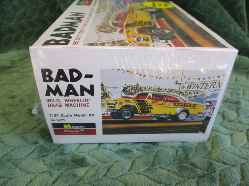 RARE Monogram Classics Tom Daniel BADMAN 1955 Gasser 1/24 Model SEALED ...