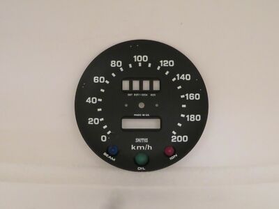 Speedometer Dial Face Plate 200KPH Smiths Fits Triumph Spitfire SNT6211 ...