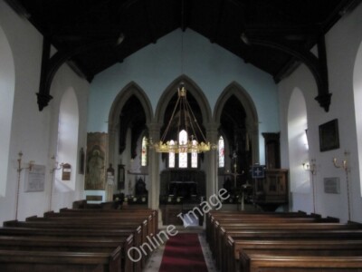 Photo 6x4 View down the nave Sulham A view of the nave towards the ...