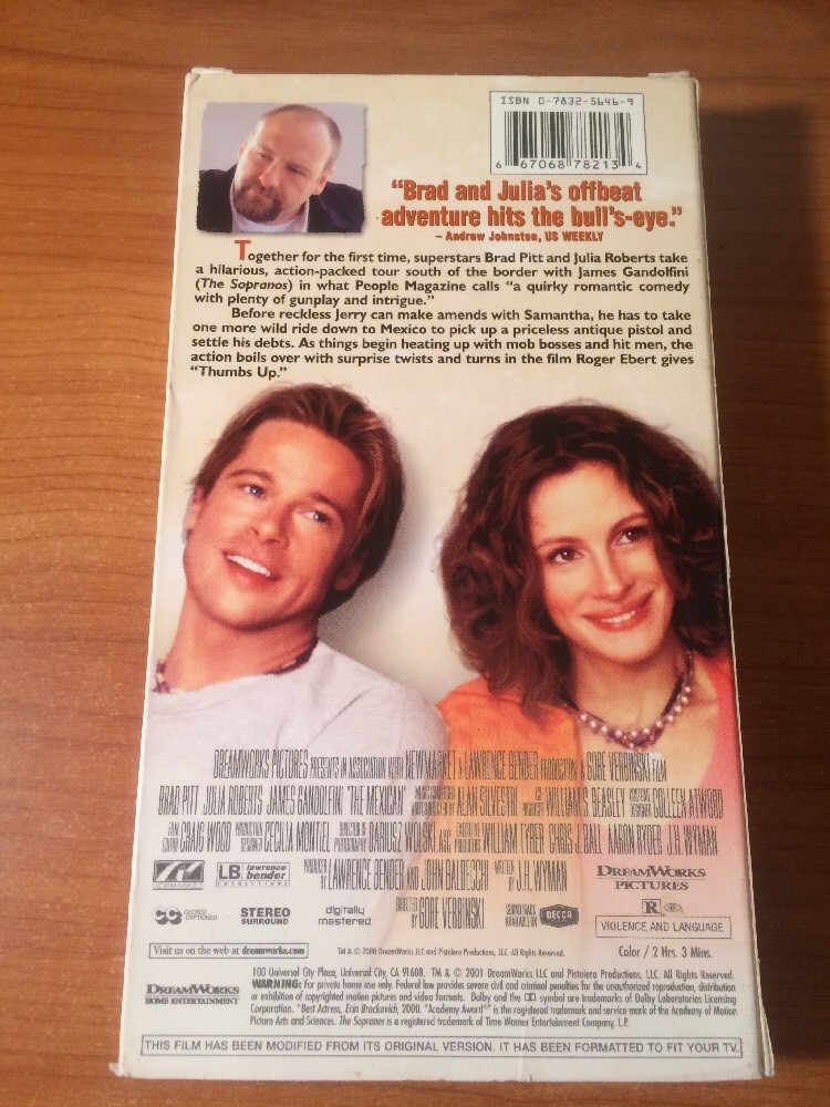 The Mexican (VHS) Brad Pitt, Julia Roberts...119 | eBay