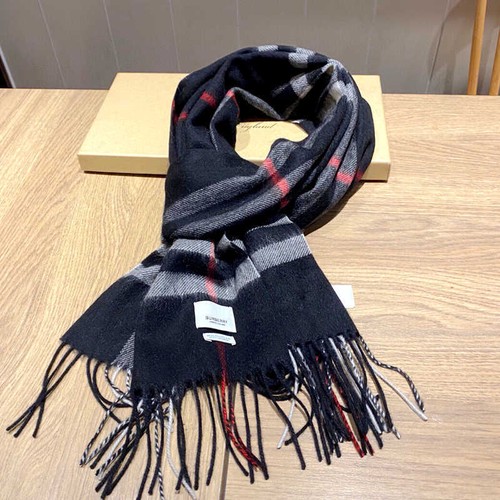 Fashion Classic Burberry Check Scarf Soft Long Shawl Cashmere Scarves ...