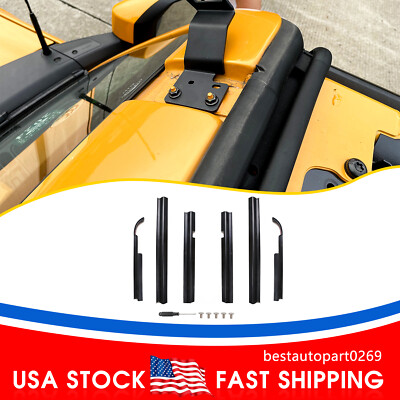 6X Black Hardtop Rain Guard Window Visors Deflectors For Ford Bronco ...