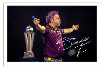 PETER WRIGHT Signed Autograph 12x8 PHOTO Signature Print DARTS World ...