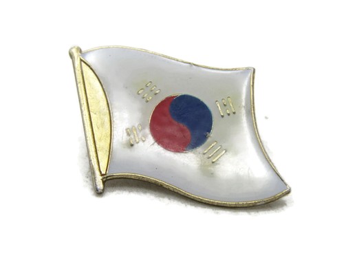 South Korean Flag Pin Gold Tone | eBay