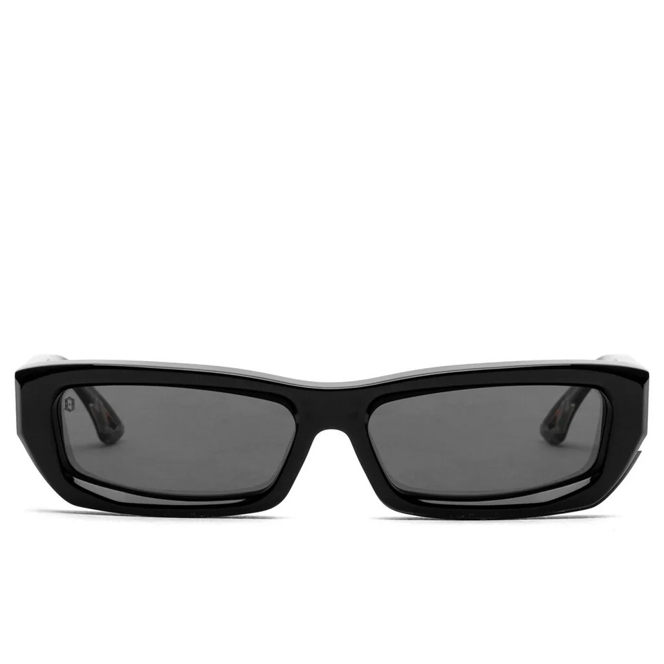 James Oro Black Rogue Square Frame Sunglasses Black Lens - New In Box ...