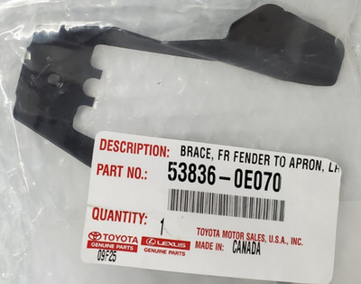 Genuine Lexus Fender Mtg Bkt 53836-0E070 | eBay